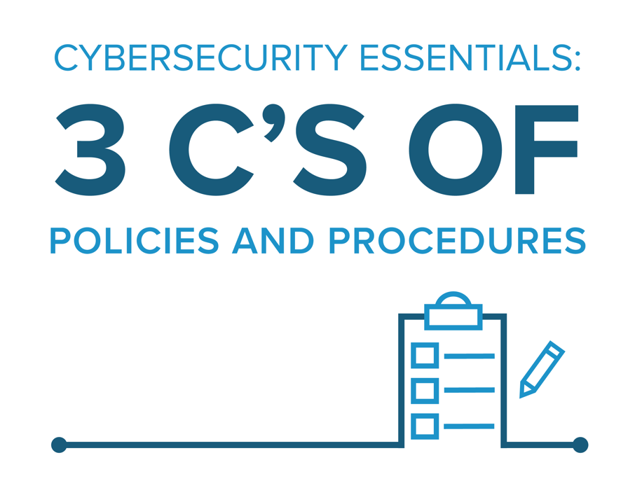 Cybersecurity Essentials: 3 C’s of Policies and Procedures