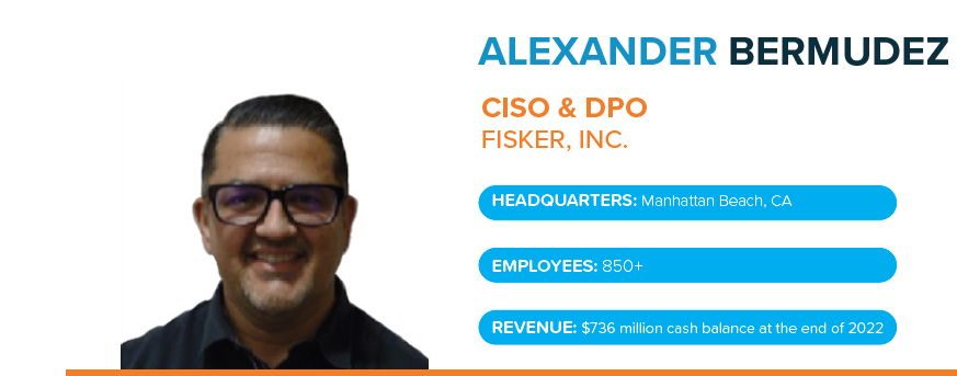 Profile: Alexander Bermudez, CISO, Fisker, Inc.