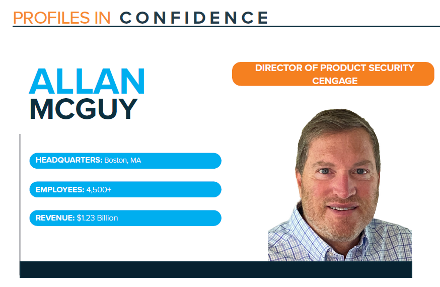 Profile: Allan McGuy, Director of Product Security, Cengage