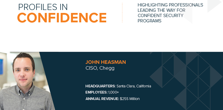 Profile: John Heasman, CISO, Chegg