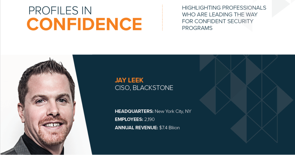 Profile: Jay Leek, CISO, Blackstone