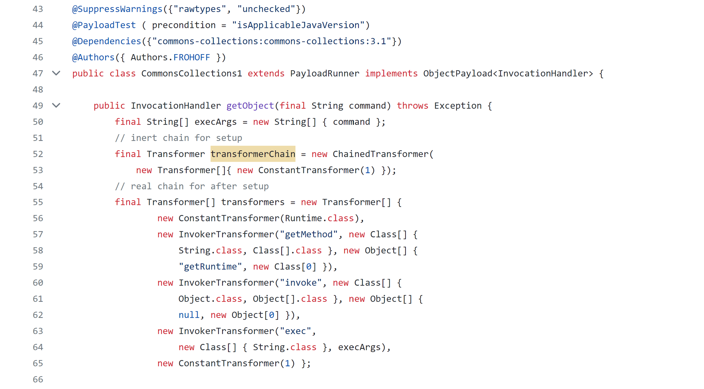 Java Deserialization Gadget Chains