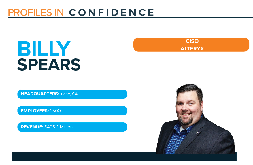 Profile: Billy Spears, CISO, Alteryx